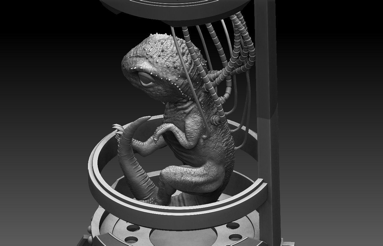 Jurassic World Indominus Rex Blue 3D model 3D printable | CGTrader