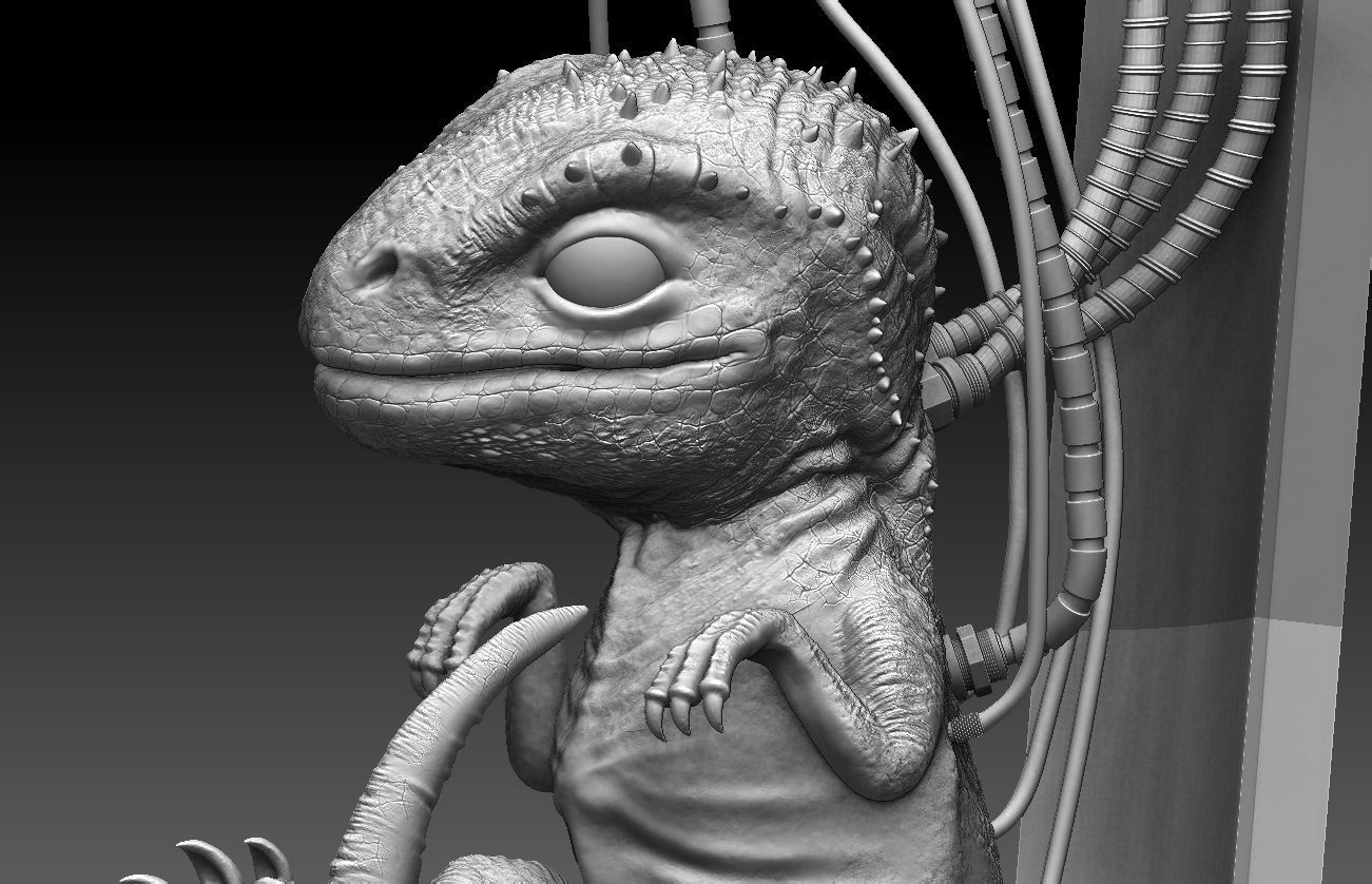 Jurassic World Indominus Rex Blue 3D model 3D printable | CGTrader