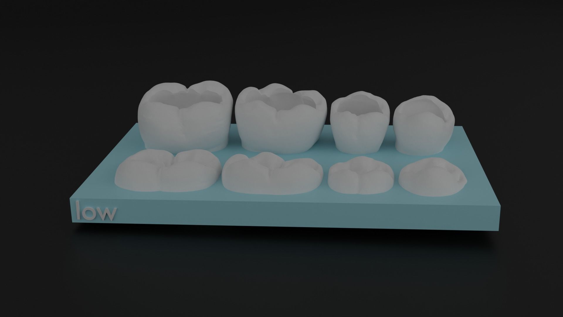 Dental Lower Arch Models 3D print model 3D model 3D printable | CGTrader