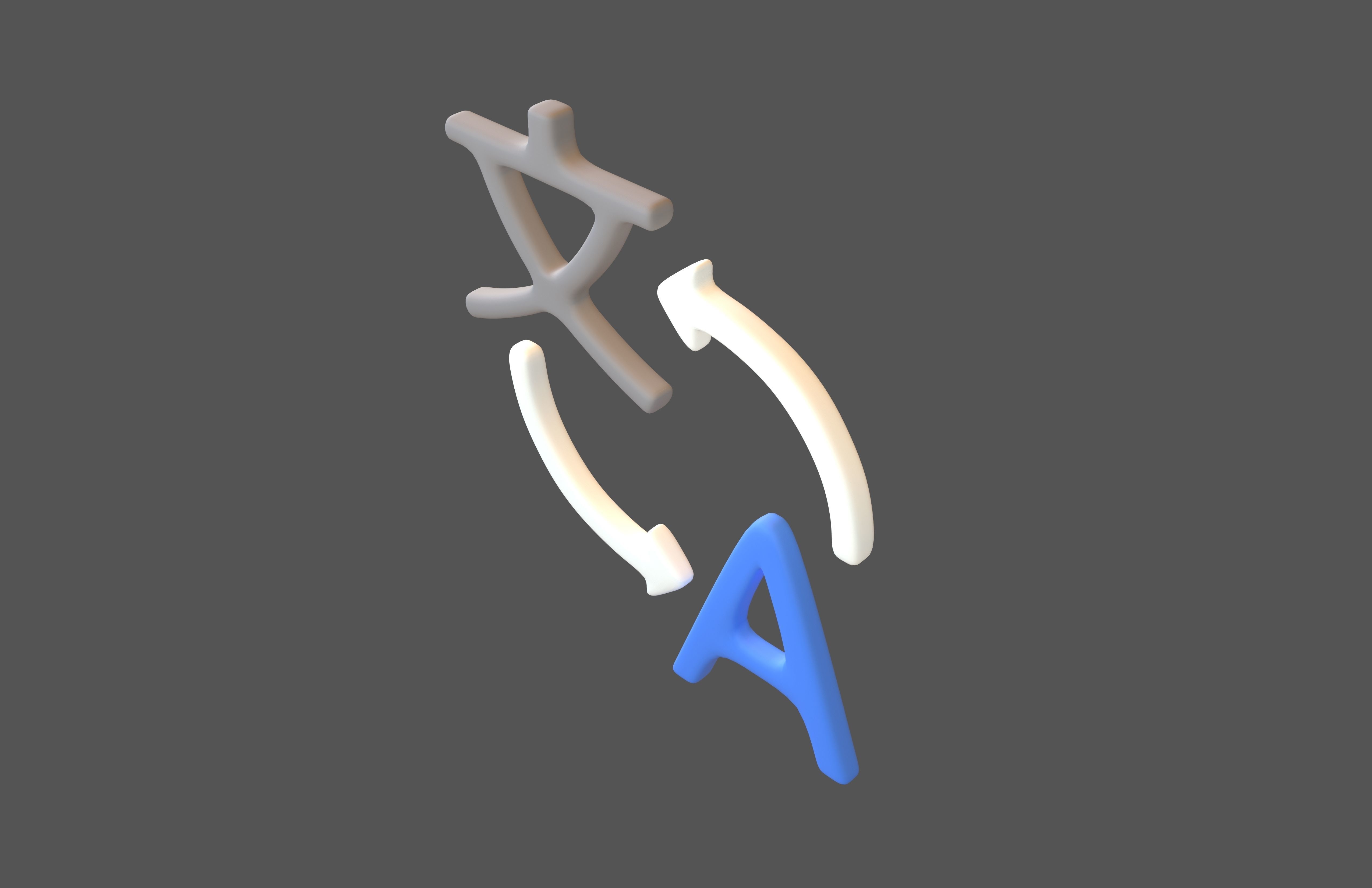 3D model Translate Icon V1 002 VR / AR / low-poly | CGTrader