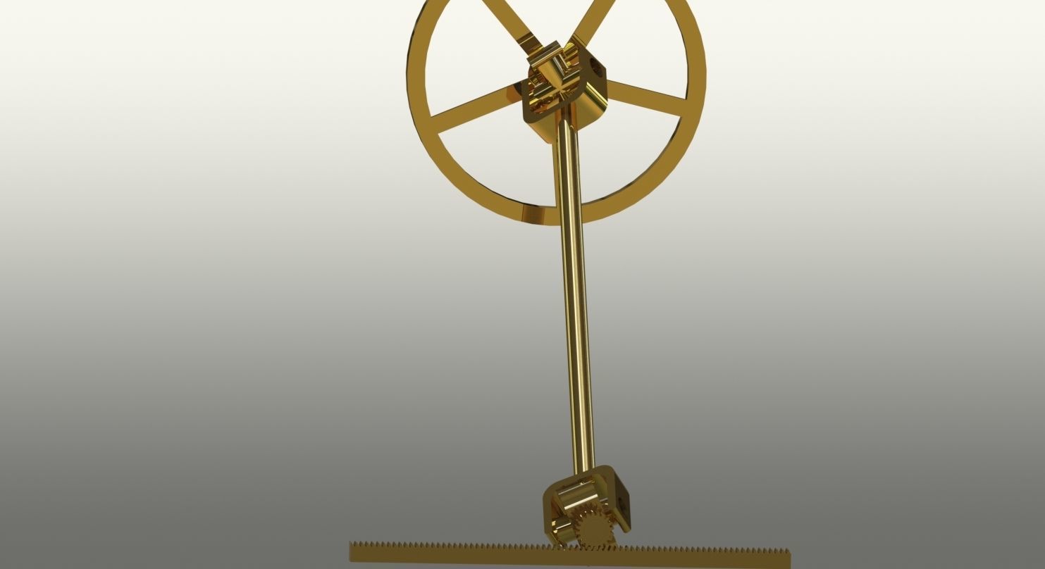3D model Steering wheel mechanism VR / AR / low-poly | CGTrader