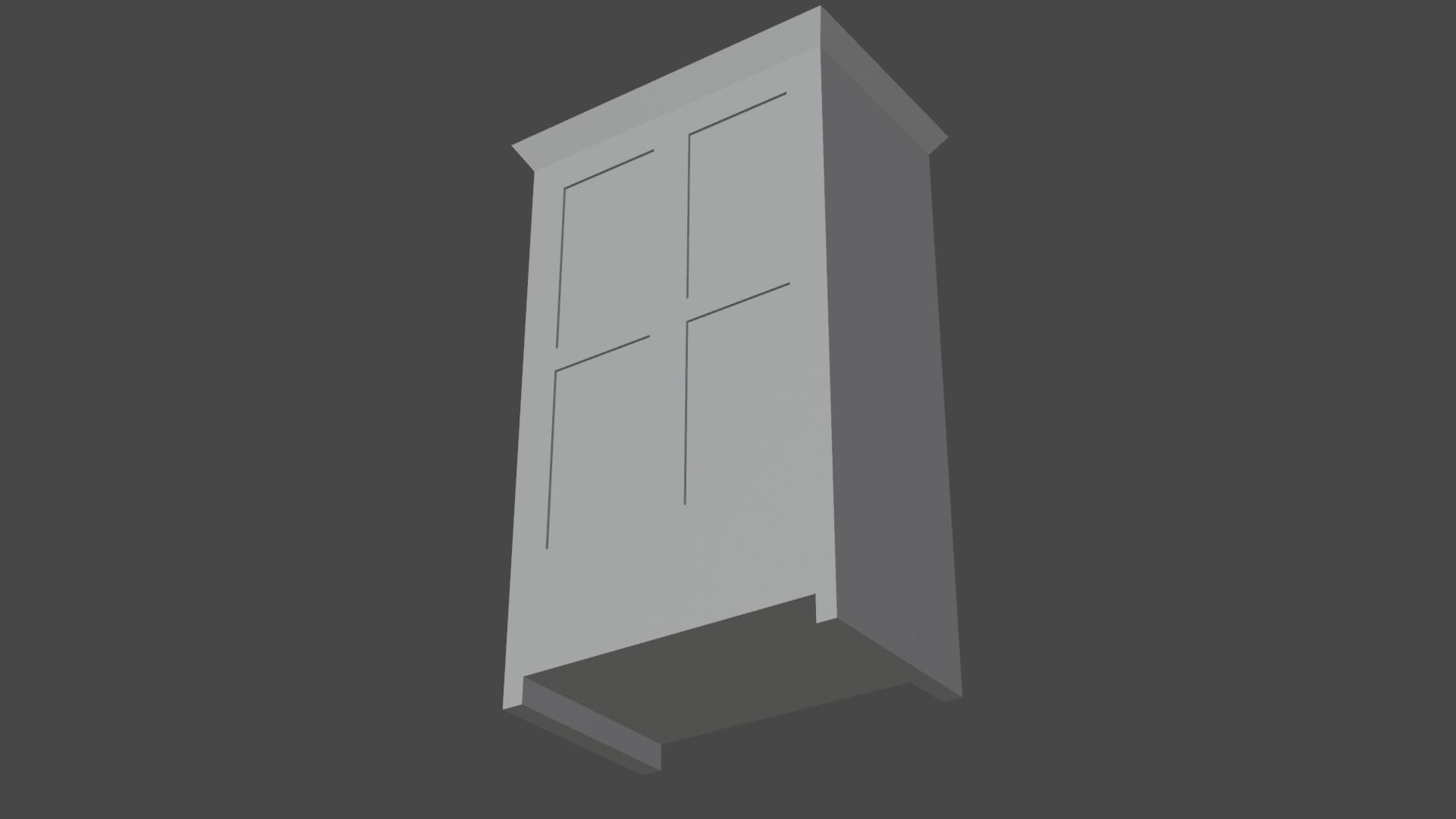 3D model Closet Cabinet - PS1 PSX style VR / AR / low-poly | CGTrader