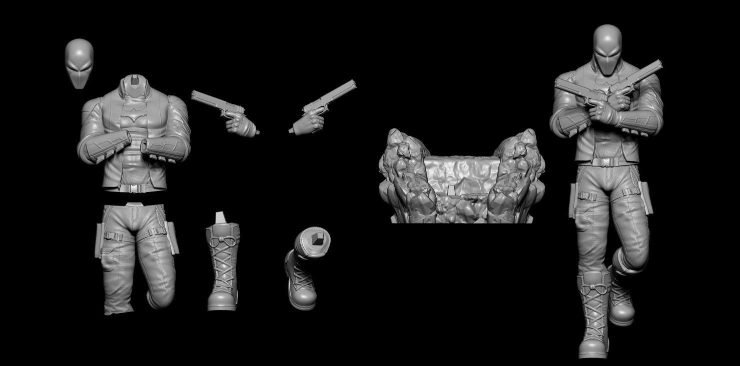 Fan Art Red Hood Statue - Standalone version 3D model 3D printable ...