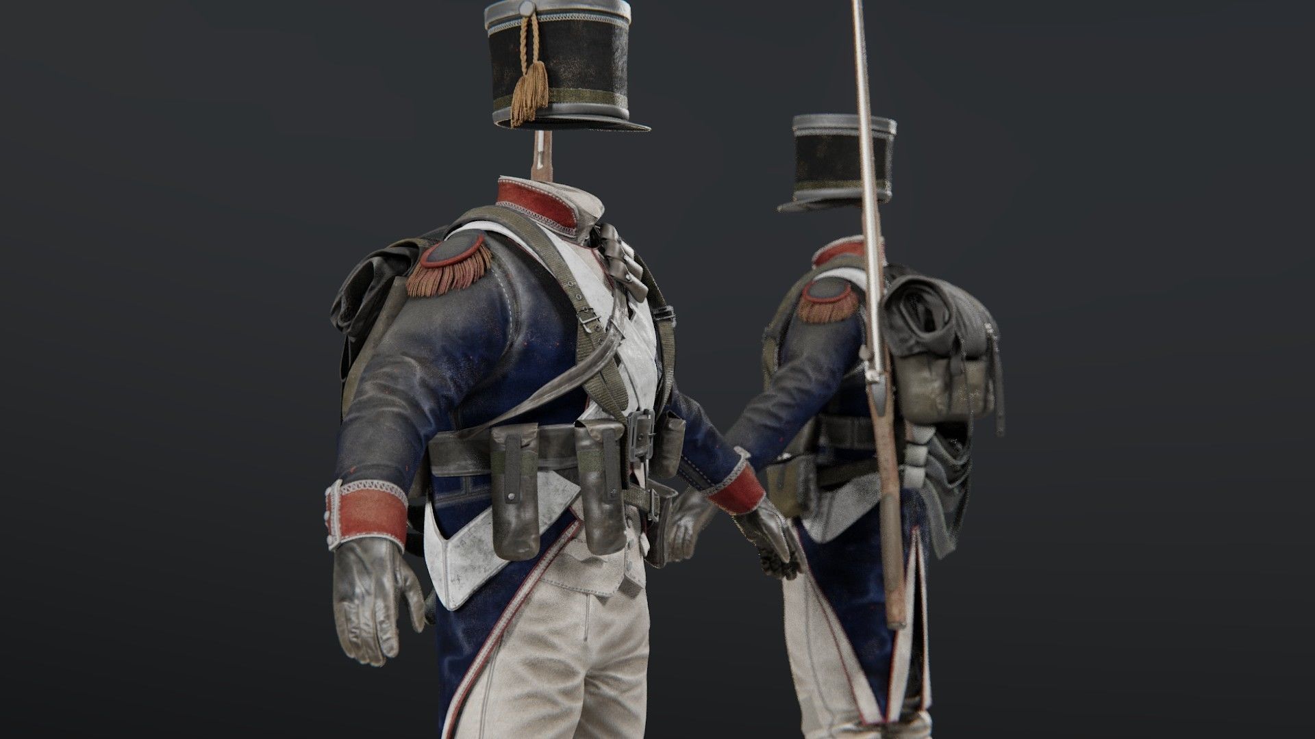 Soldier Napoleon Infantry 3D model | CGTrader