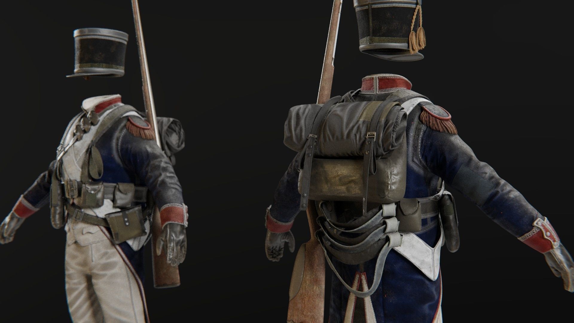 Soldier Napoleon Infantry 3D model | CGTrader