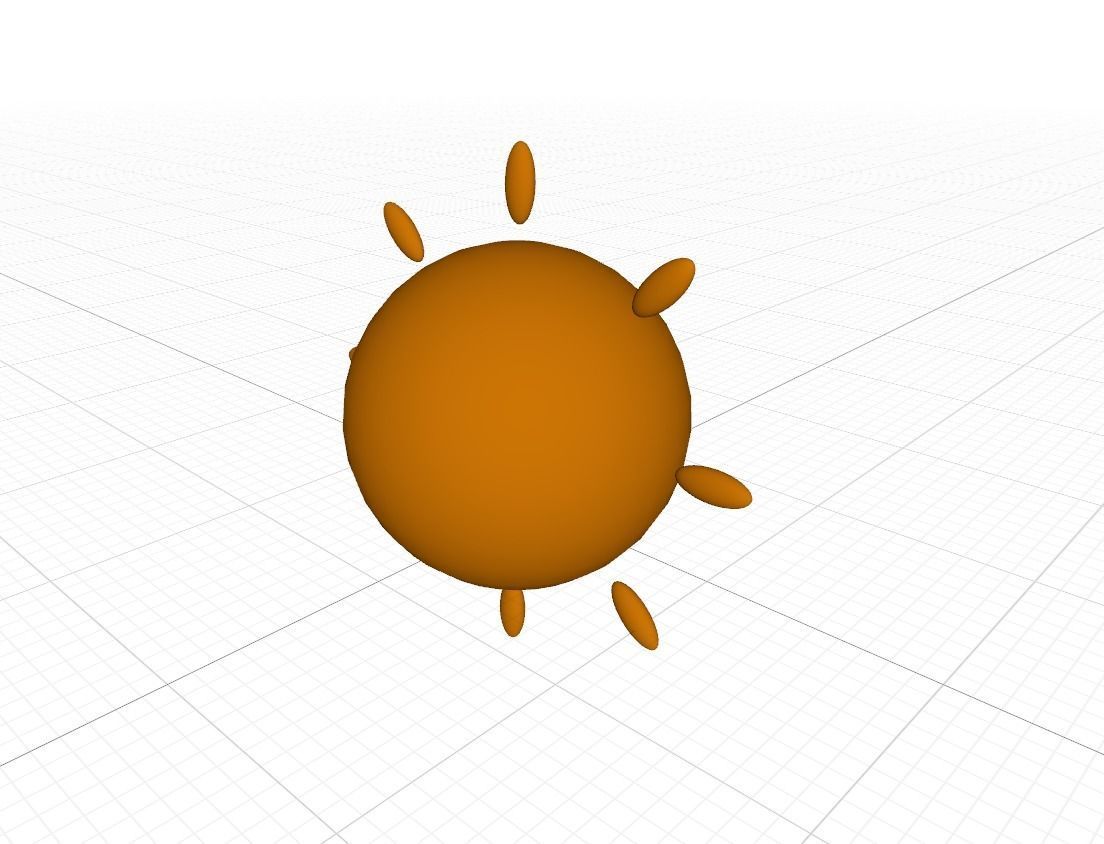 3D model 3D Animated Sun VR / AR / low-poly | CGTrader