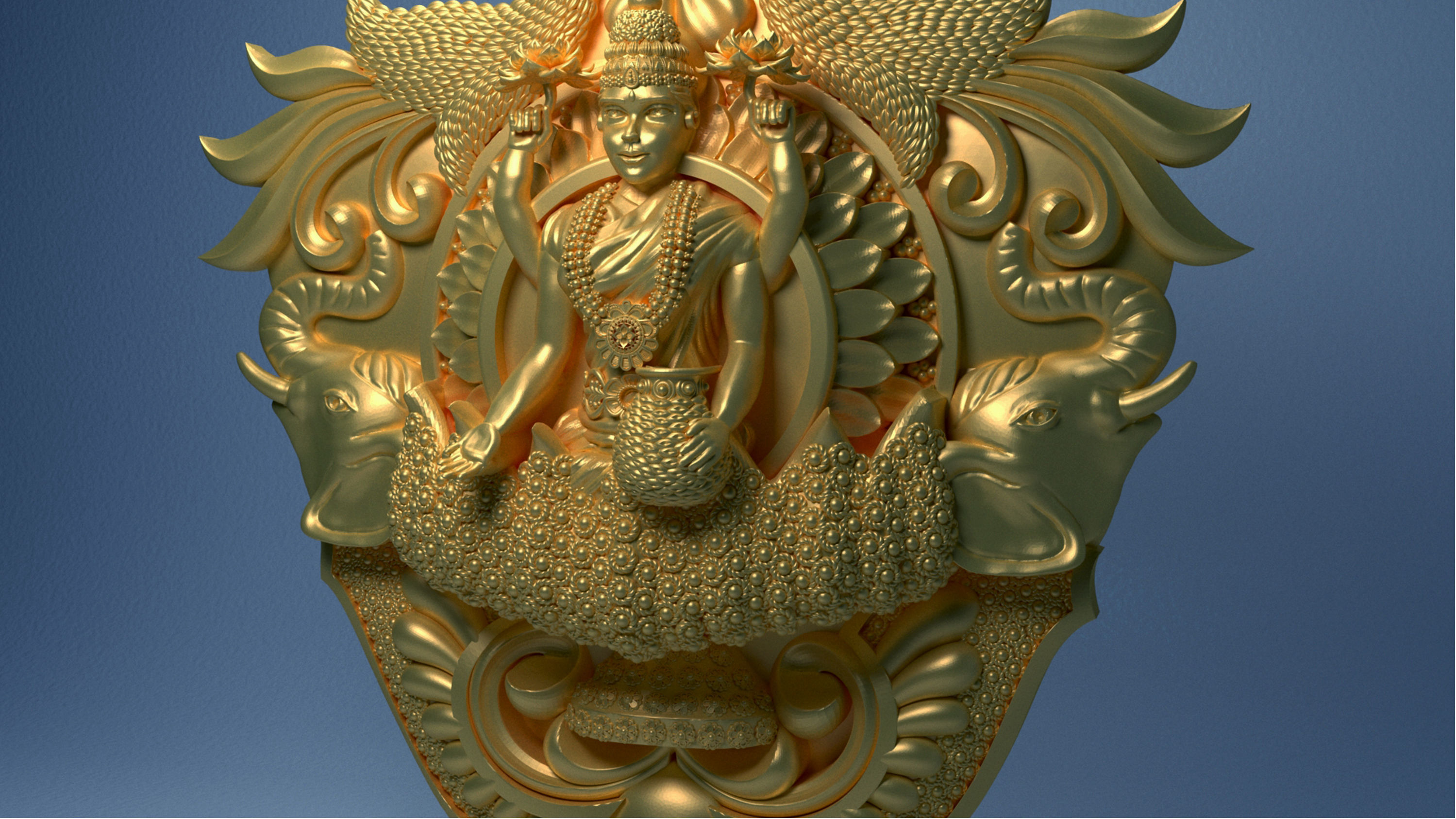 Goddess lakshmi Murti Lakshmi Mata 3D model 3D printable | CGTrader