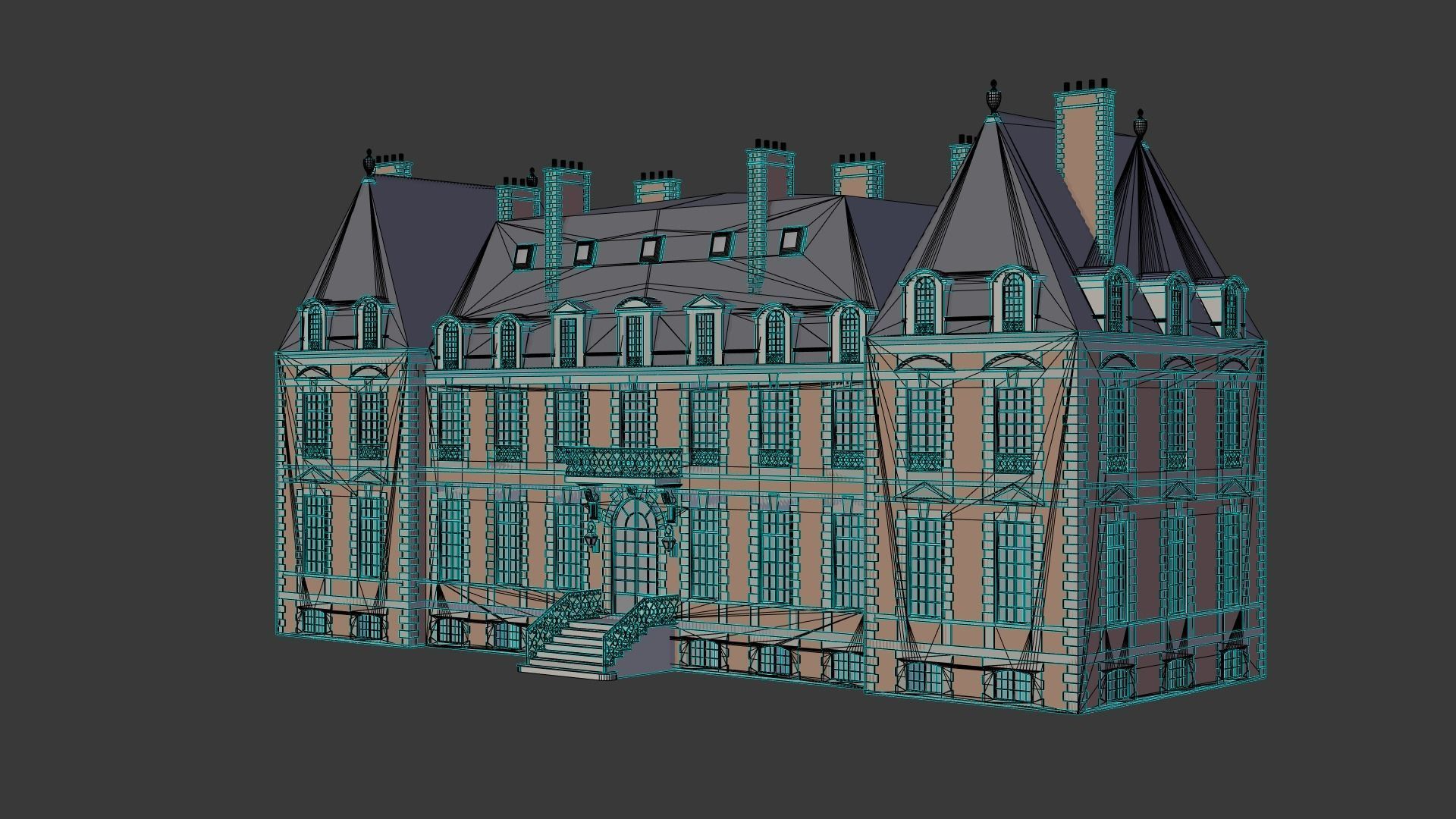 Classic British Mansion 3D model | CGTrader