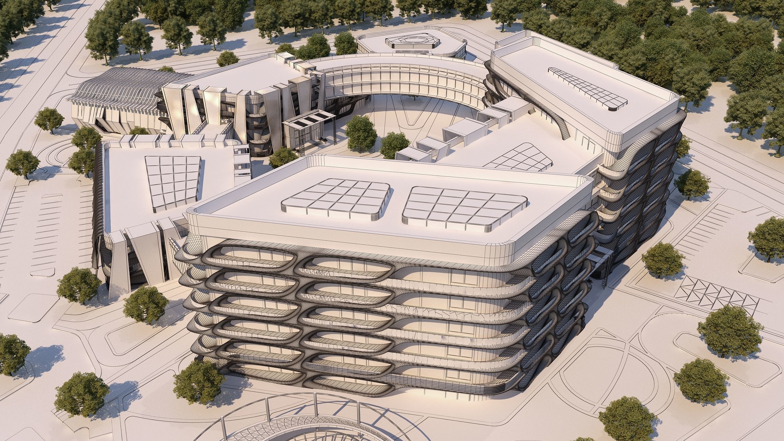 0062 - Hospital - Medical Building - 2Ds Plans - 3Ds Files 3D model ...