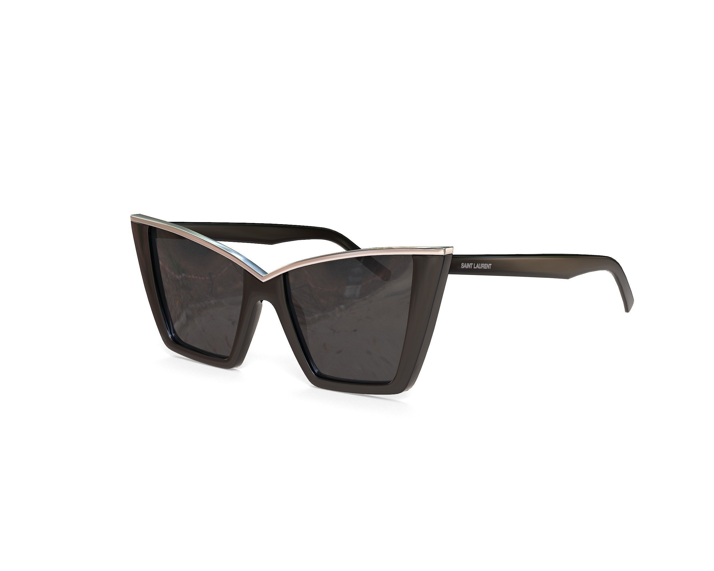 3D model YSL Saint Laurent SL 570 Sunglasses VR / AR / low-poly | CGTrader