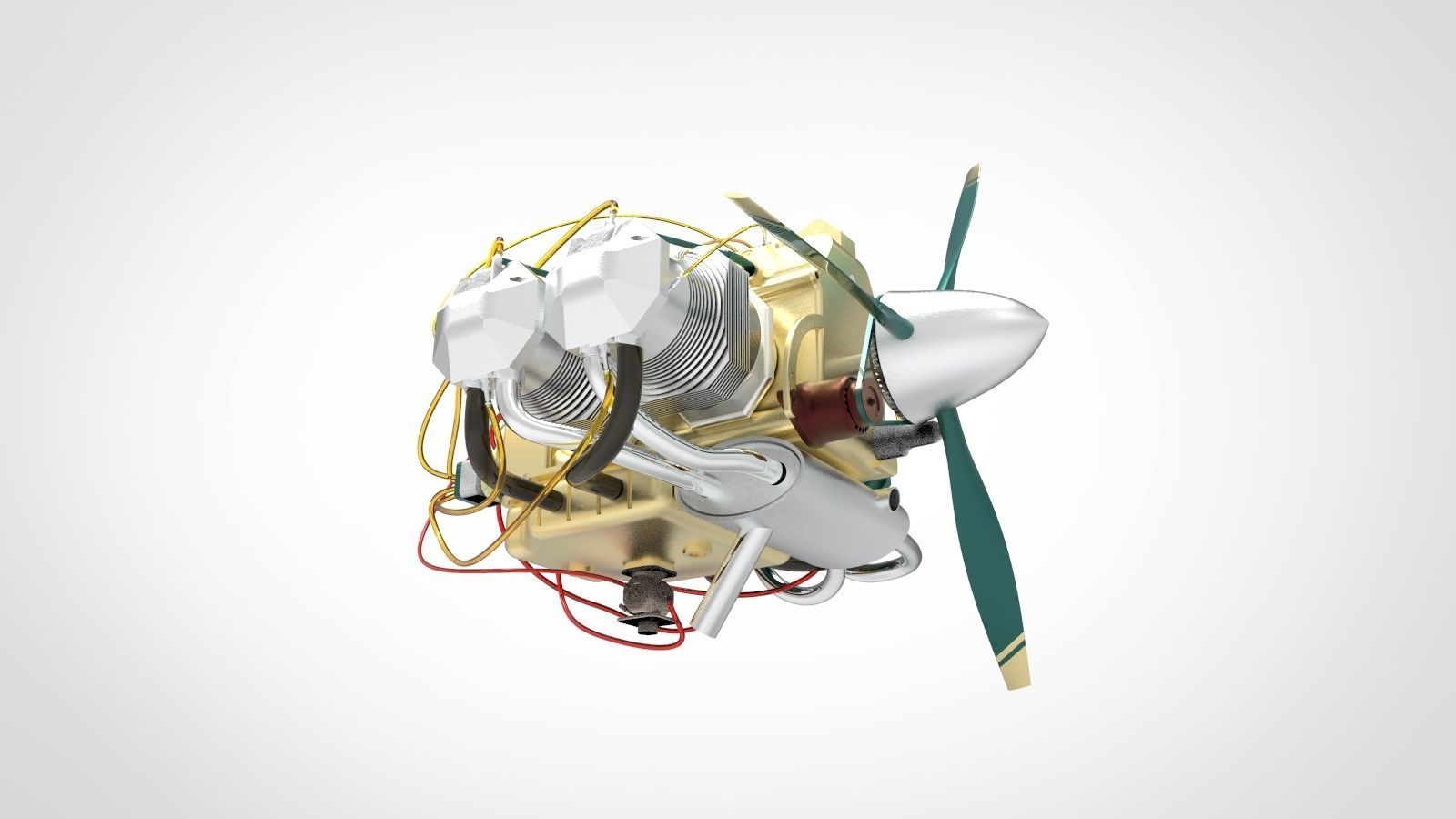 airplane engine 3D model | CGTrader