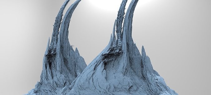 Alien Cliffs Sharp 2 versions 3D model | CGTrader