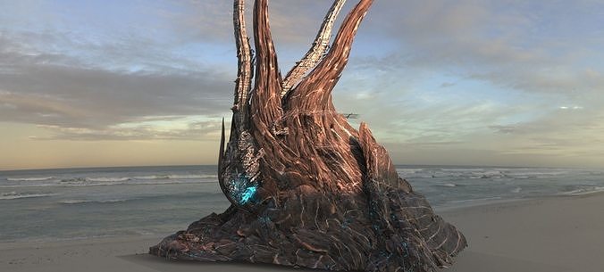 Alien Assassin Cliffs Base 1 3D model | CGTrader