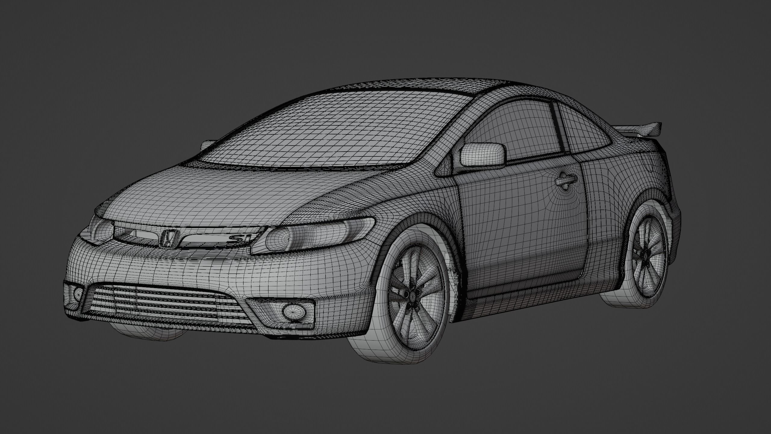 Honda Civic Si - 2006-2008 3D model | CGTrader
