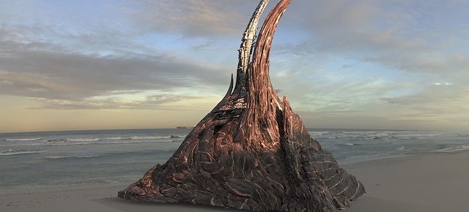 Alien Cliff Shards 1 3D model | CGTrader