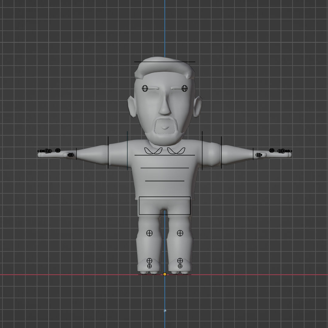 3D model Messi in Qatar 2022 - Brawl Stars style VR / AR / low-poly ...