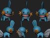 Pokemon - Mudkip with 2 poses 3D model 3D printable | CGTrader