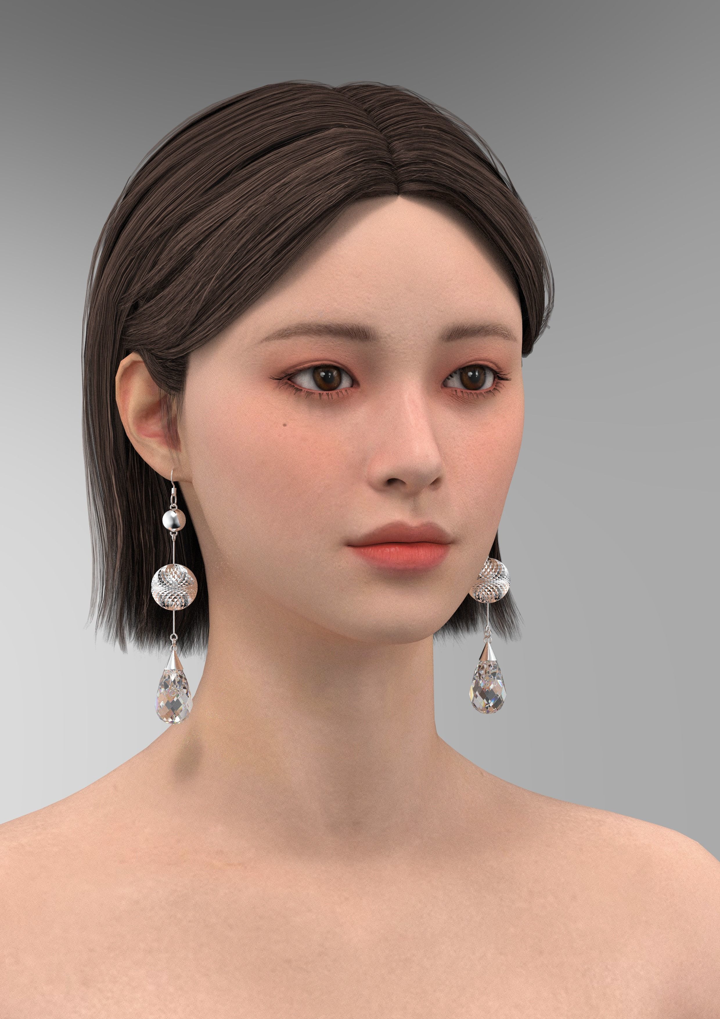 ACCESSORIES earing 001 FOR FV2 AVATAR 3D CLO MARVELOUS 3D model | CGTrader