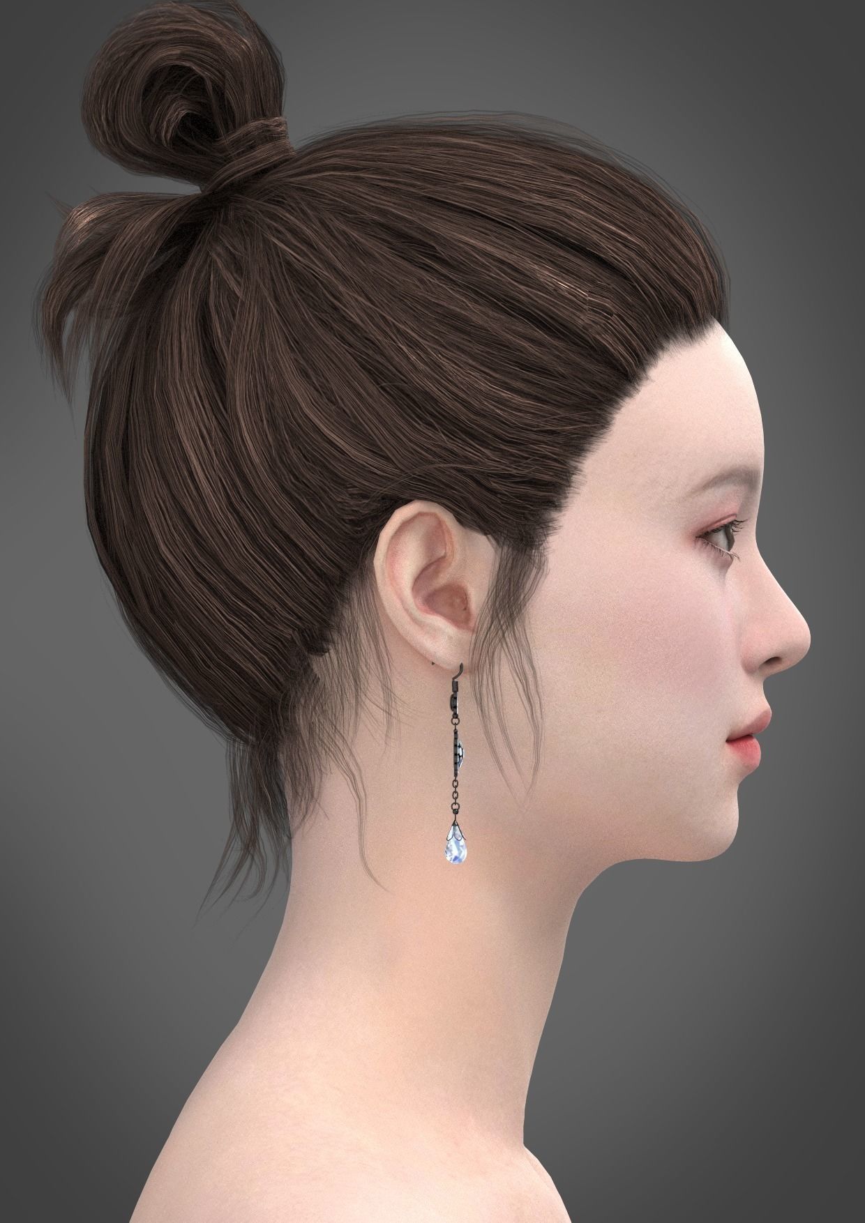 3D model ACCESSORIES earing 002 FOR FV2 AVATAR 3D CLO MARVELOUS VR / AR / low-poly | CGTrader