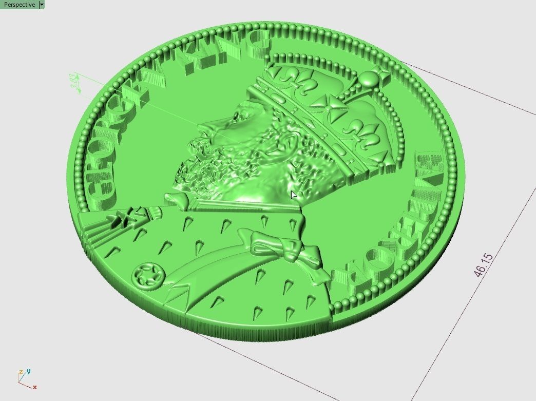 GEORGE V KING COIN 3D model 3D printable | CGTrader