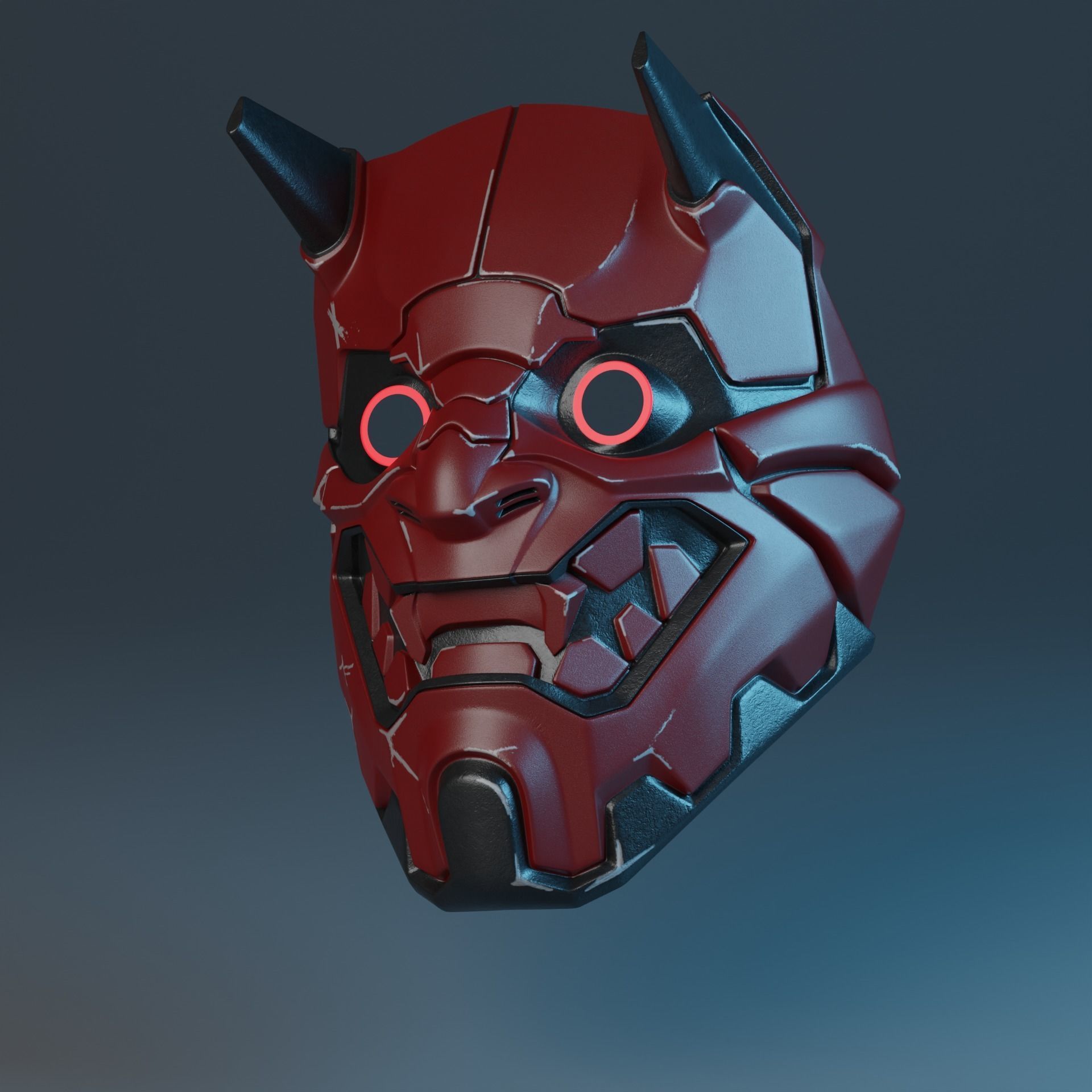 Cyberpunk Cat Mask 3D model 3D printable | CGTrader