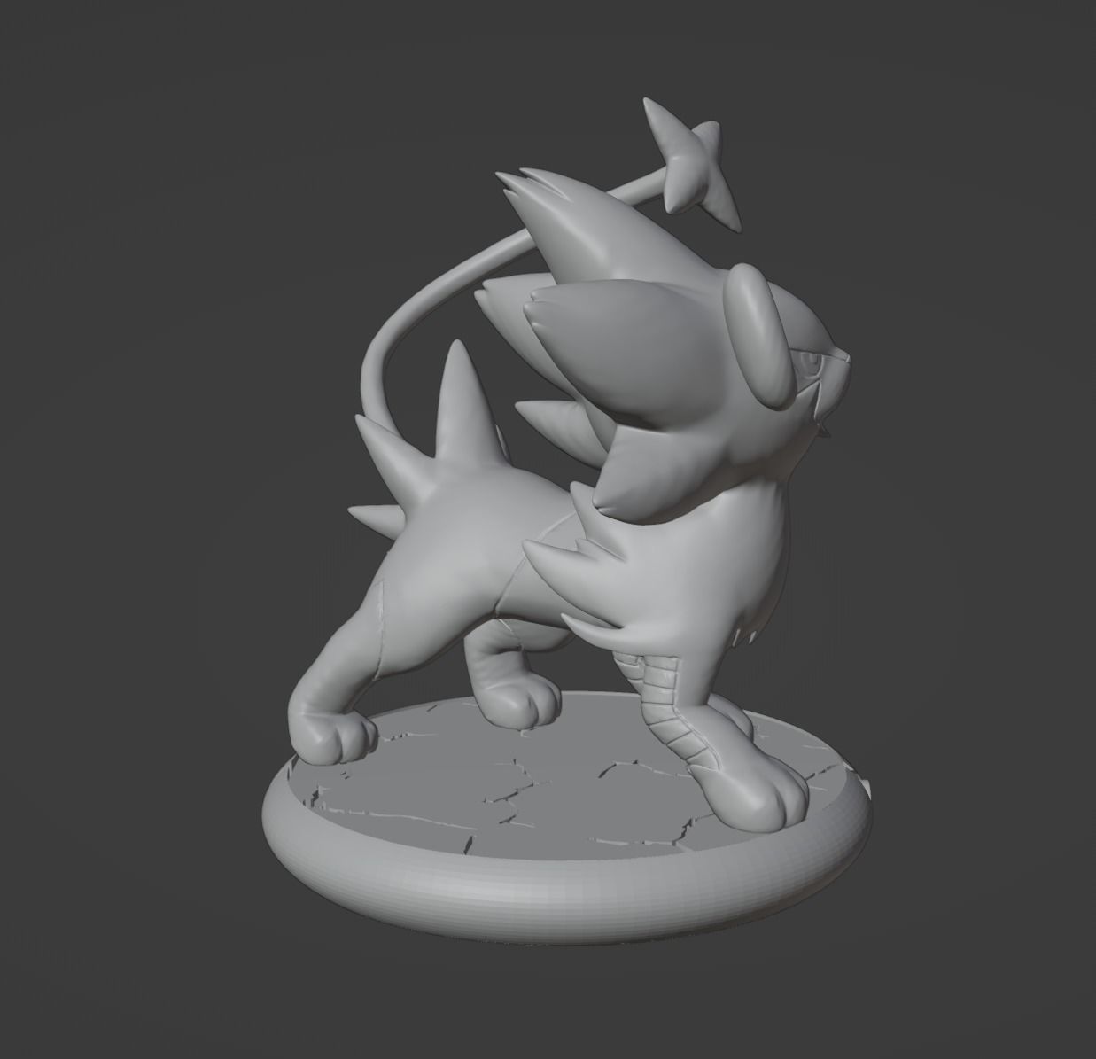 Luxray pokemon 3D print model 3D model 3D printable | CGTrader