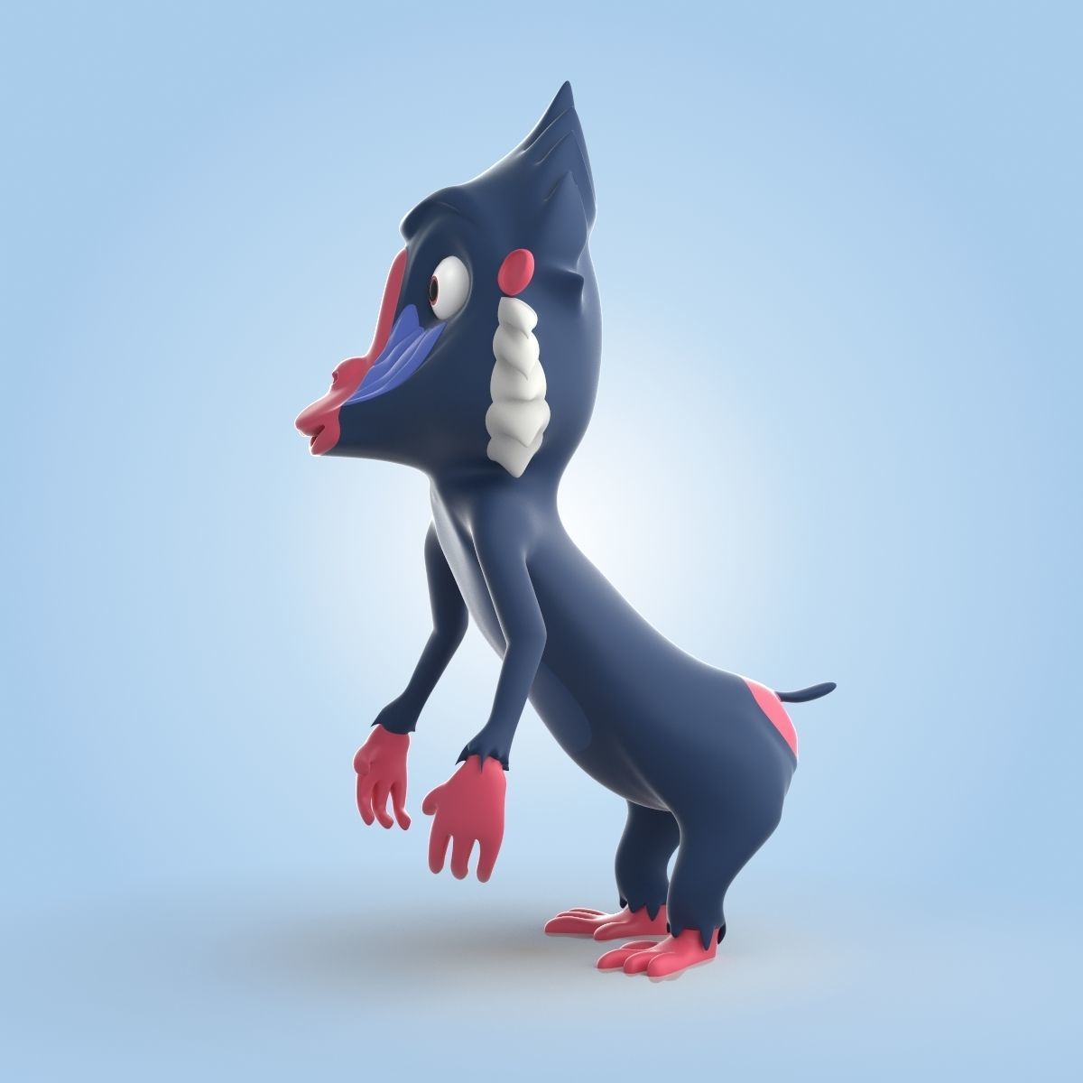 Mandrill 3D model | CGTrader