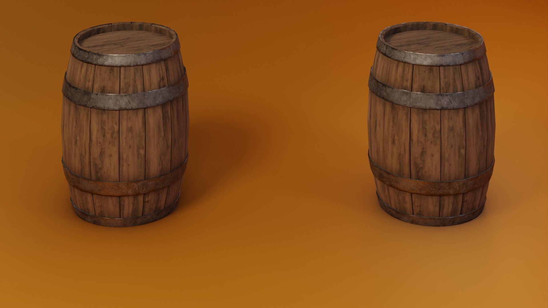 3D model Medieval Wooden Barrels VR / AR / low-poly | CGTrader