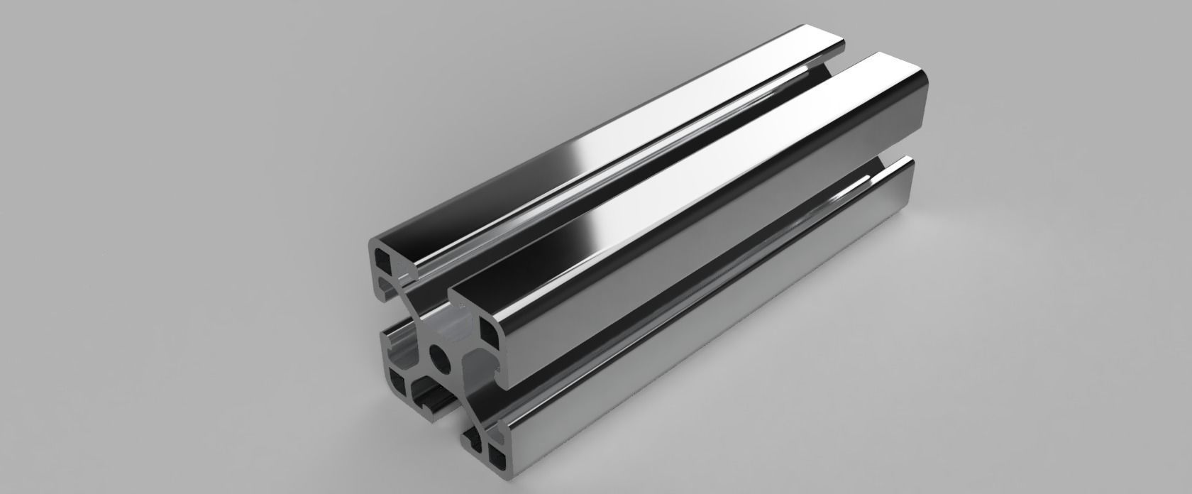 aluminum profile 3D model | CGTrader