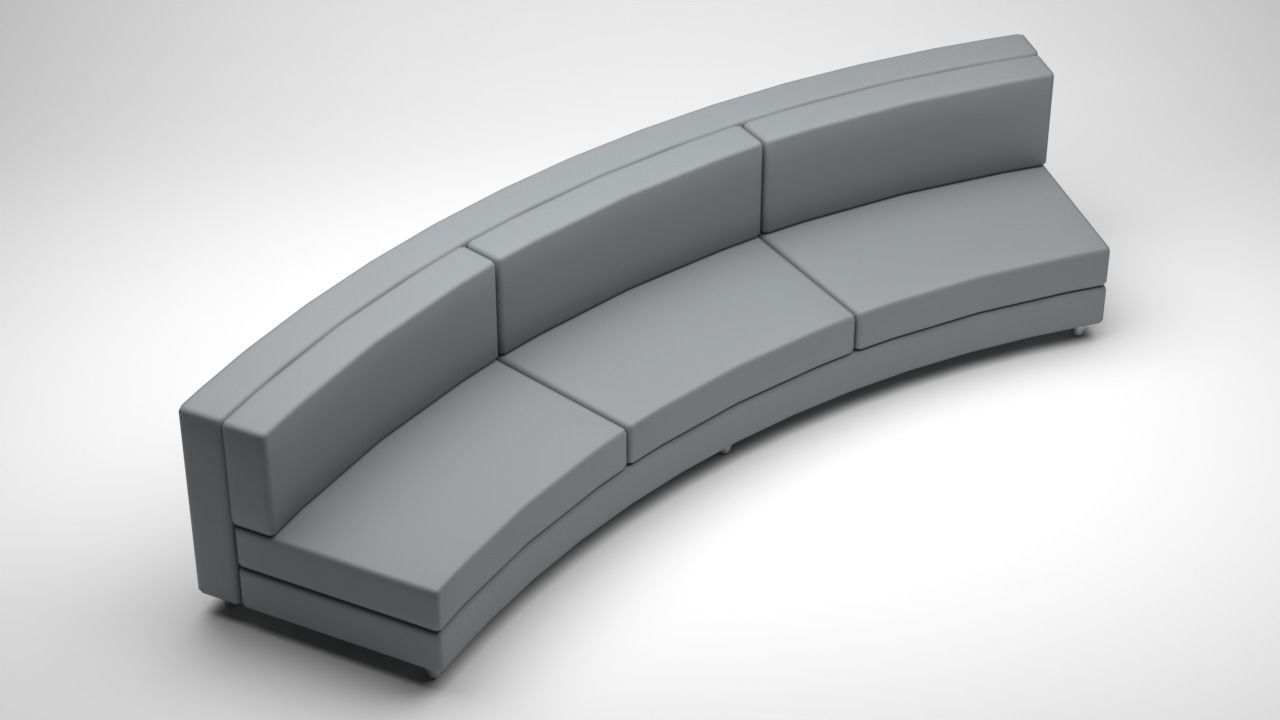 Curved Sofa 3D model | CGTrader