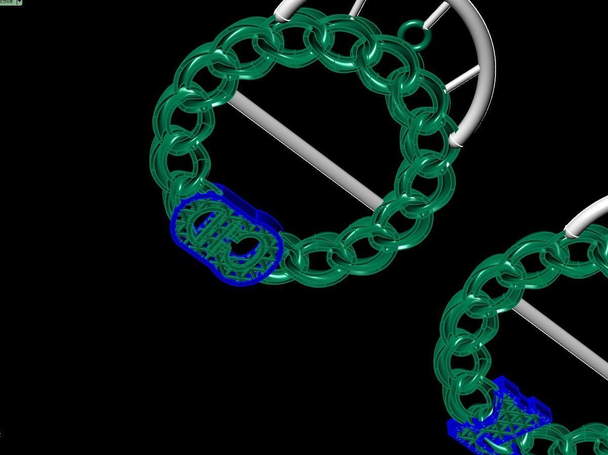 pendant link 3D model 3D printable | CGTrader