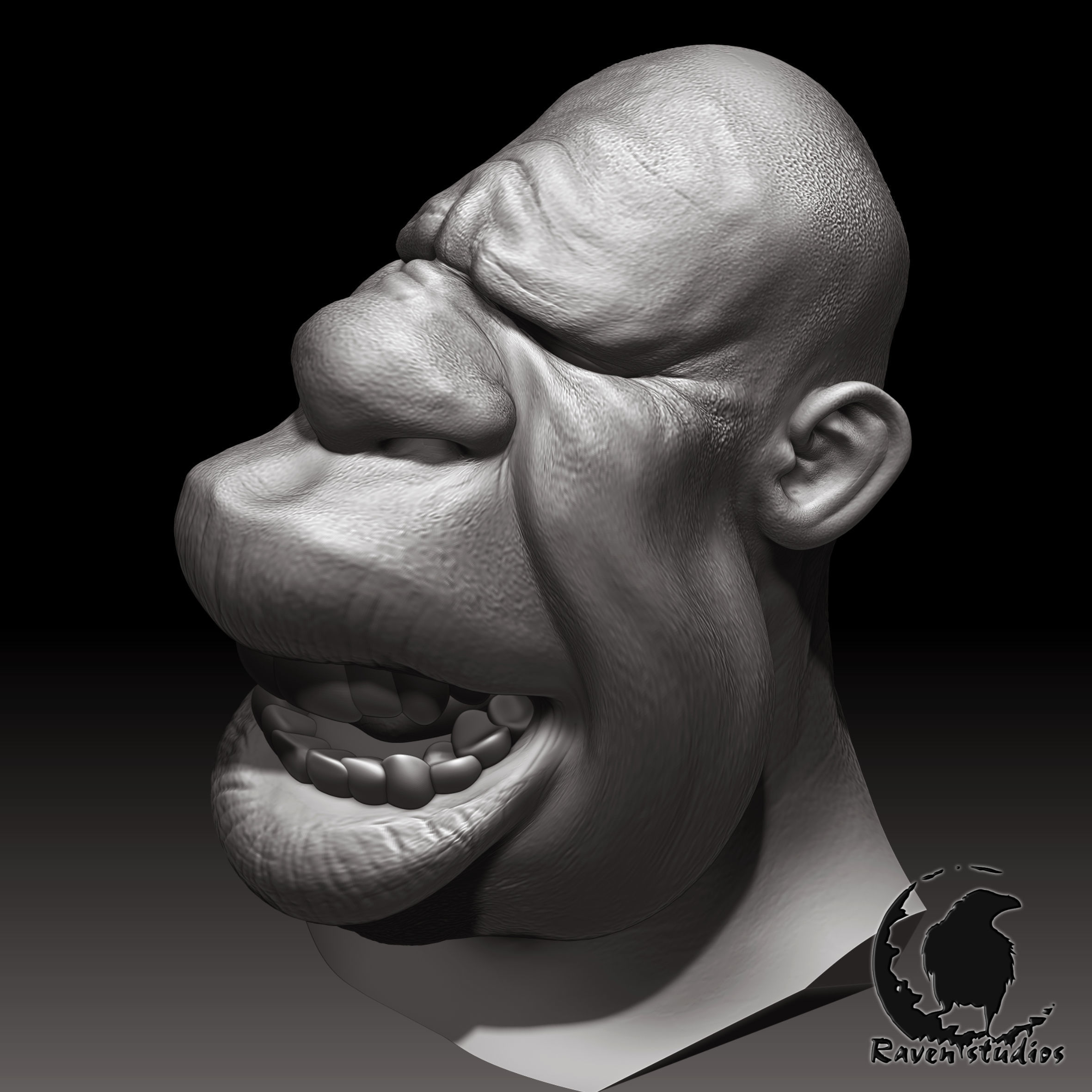 HD HEAD MR LIPS 3D model 3D printable | CGTrader