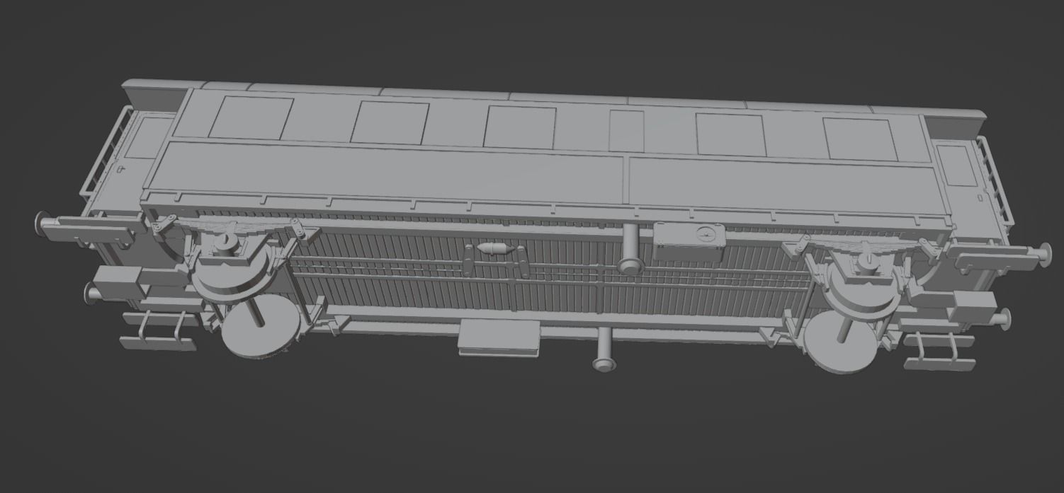 H0 1-87 scale passenger car Bi-29 Donnerbuechse 3D model 3D printable | CGTrader