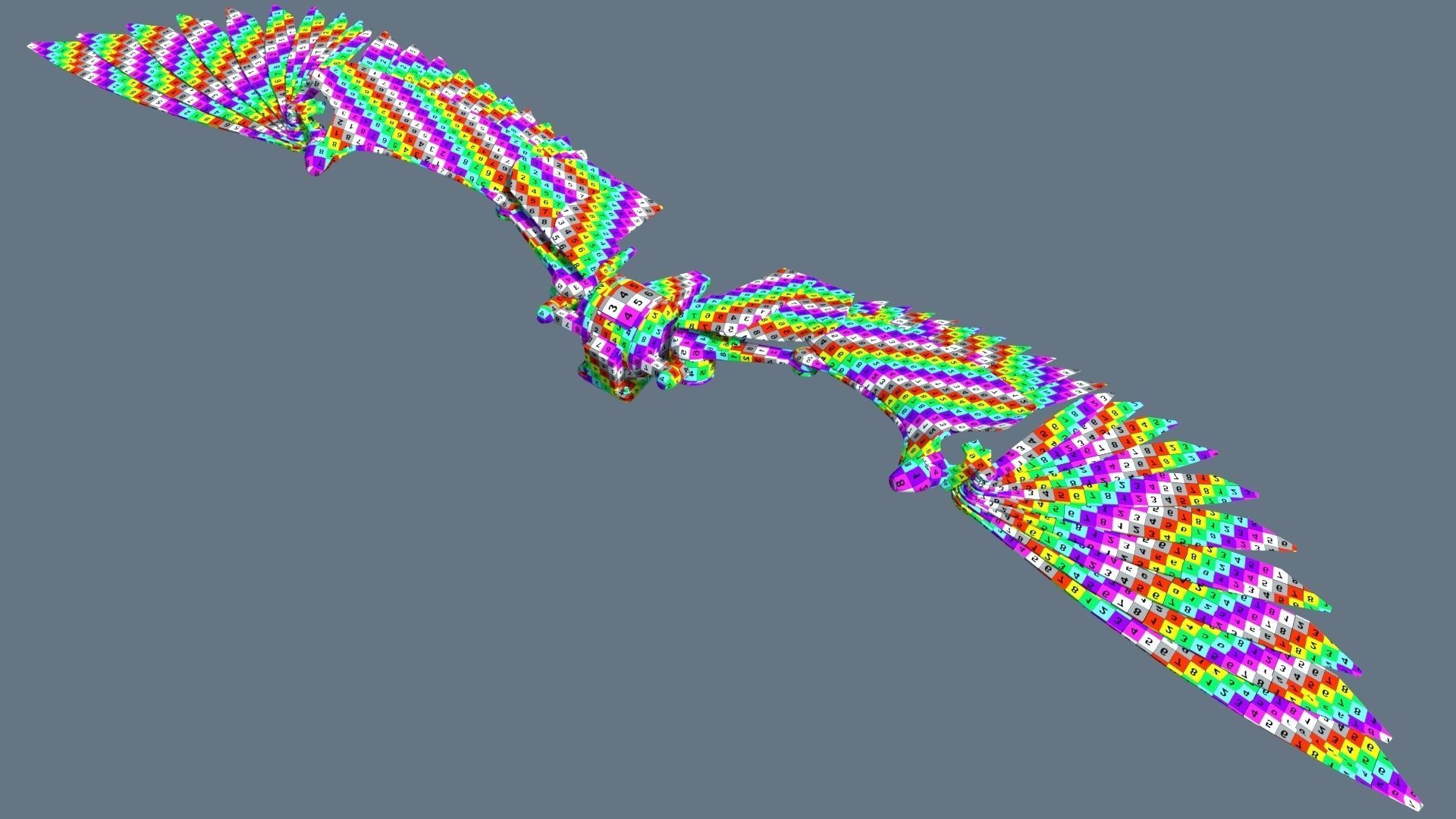 Animated Robot Wings Textured version 3D model animated rigged | CGTrader