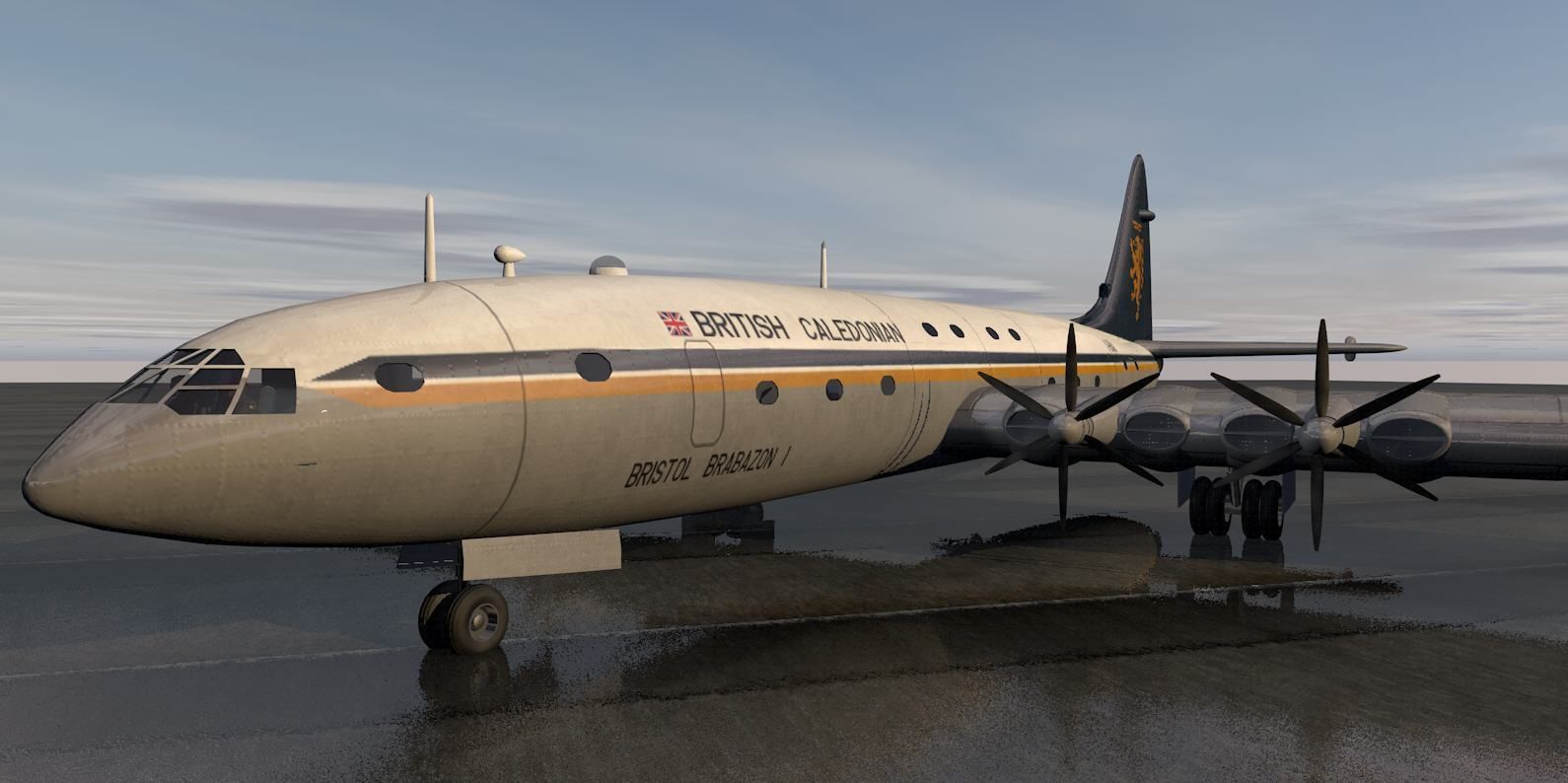 Bristol Type 167 Brabazon 3D model | CGTrader
