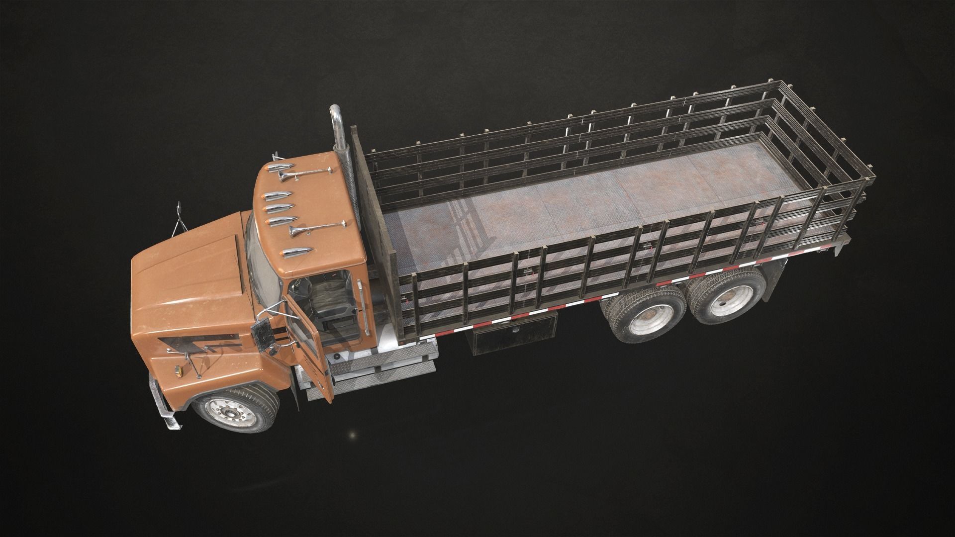 3D model Classic Flatbed Truck VR / AR / low-poly | CGTrader
