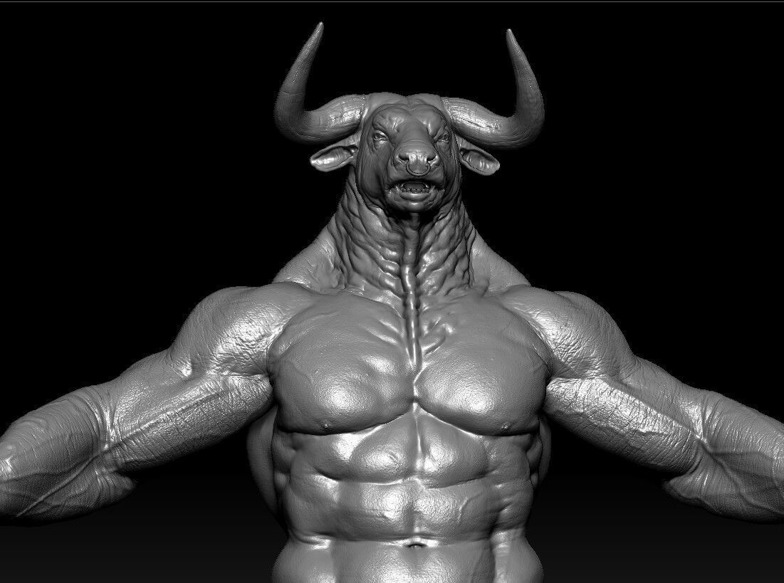 Minotaur bull 3D model | CGTrader