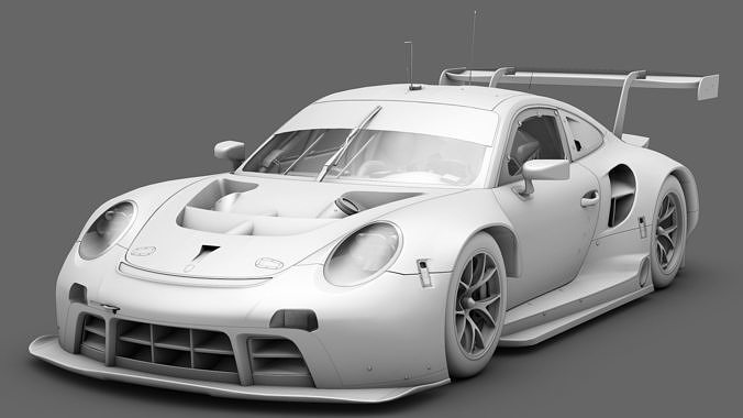 3D model Porsche 911 RSR 2019 GT3 GTLM VR / AR / low-poly | CGTrader