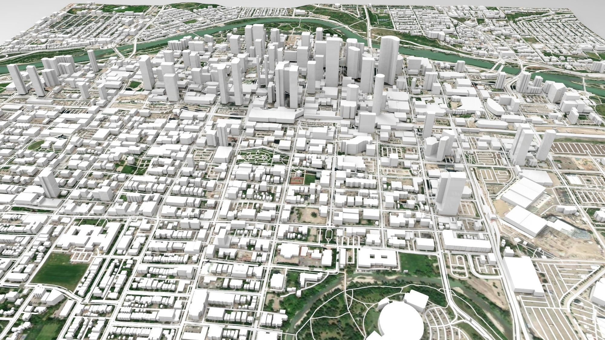 Cityscape Calgary Canada 3D model | CGTrader