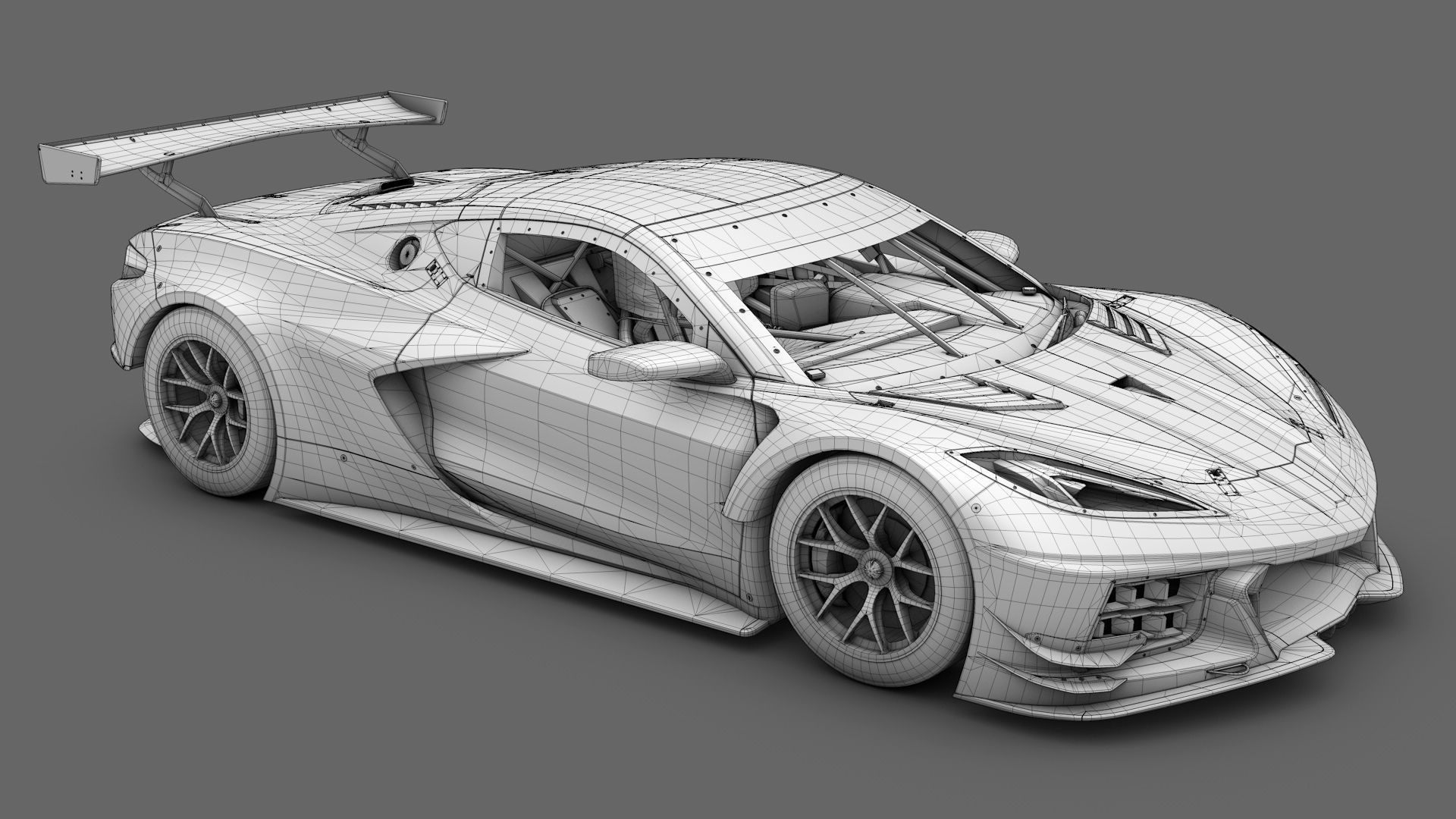 3D model Chevrolet Corvette C8R GT3 GTLM VR / AR / low-poly | CGTrader