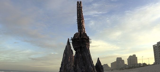 Alien Cliff Shards 6 3D model | CGTrader