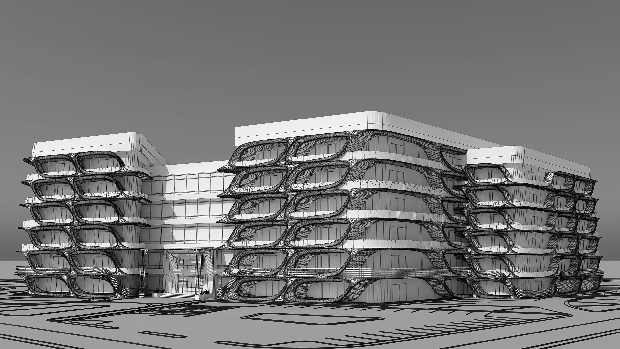 0063 - Medical Building - 2Ds Plans - 3Ds Files 3D model | CGTrader