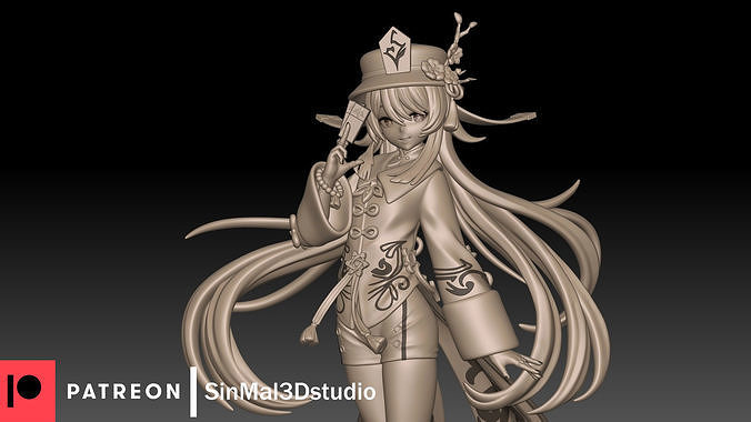 Genshin impact HuTao 3d print model 3D model 3D printable | CGTrader