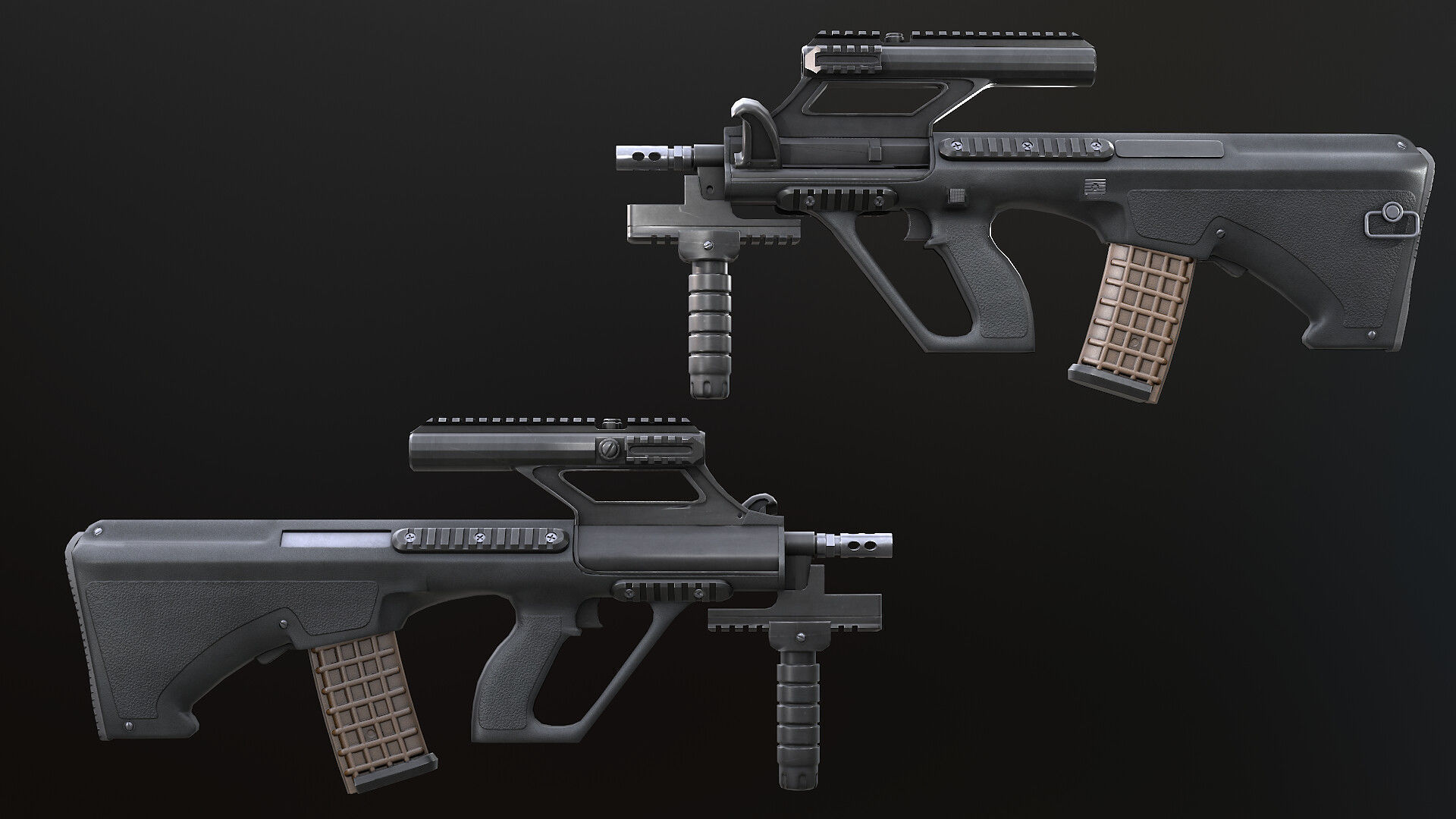 3D model Modern AAA Mega all in one 30 weapons pack Game-Ready PBR VR ...