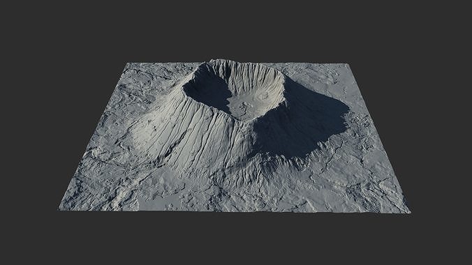 3D model Landscape Environment Volcano 2 VR / AR / low-poly | CGTrader