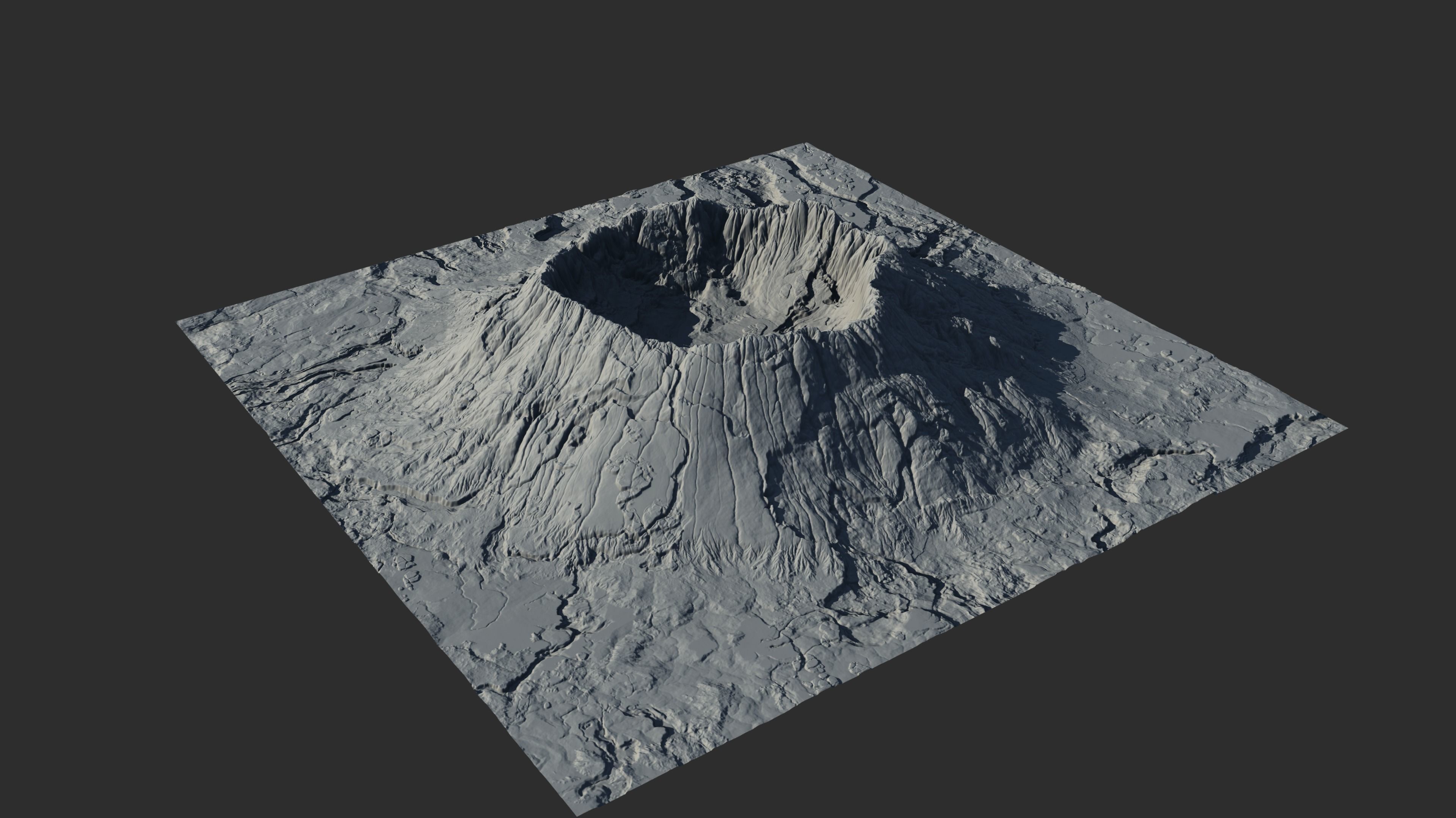 3D model Landscape Environment Volcano 3 VR / AR / low-poly | CGTrader