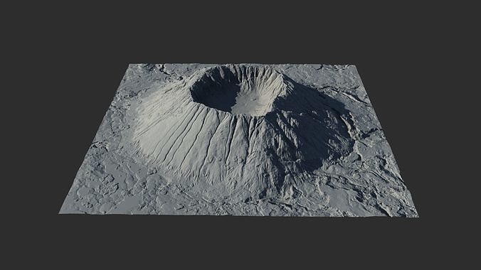 3D model Landscape Environment Volcano 5 VR / AR / low-poly | CGTrader