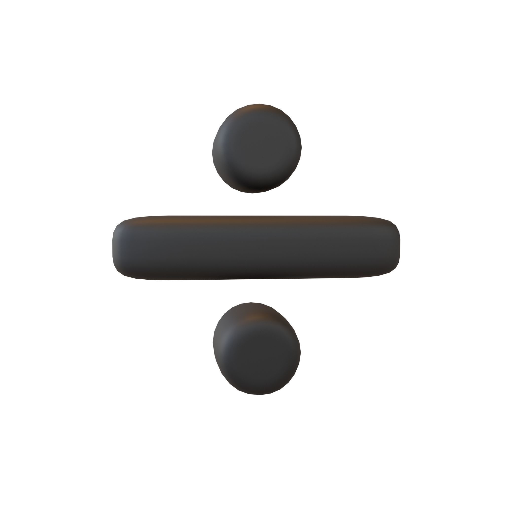 3D model Calculation Division Symbol v1 001 VR / AR / low-poly | CGTrader