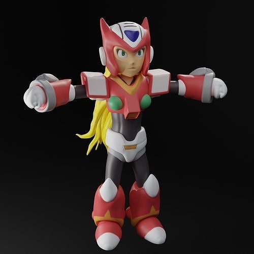 3D model Zero from Rock Man game VR / AR / low-poly | CGTrader