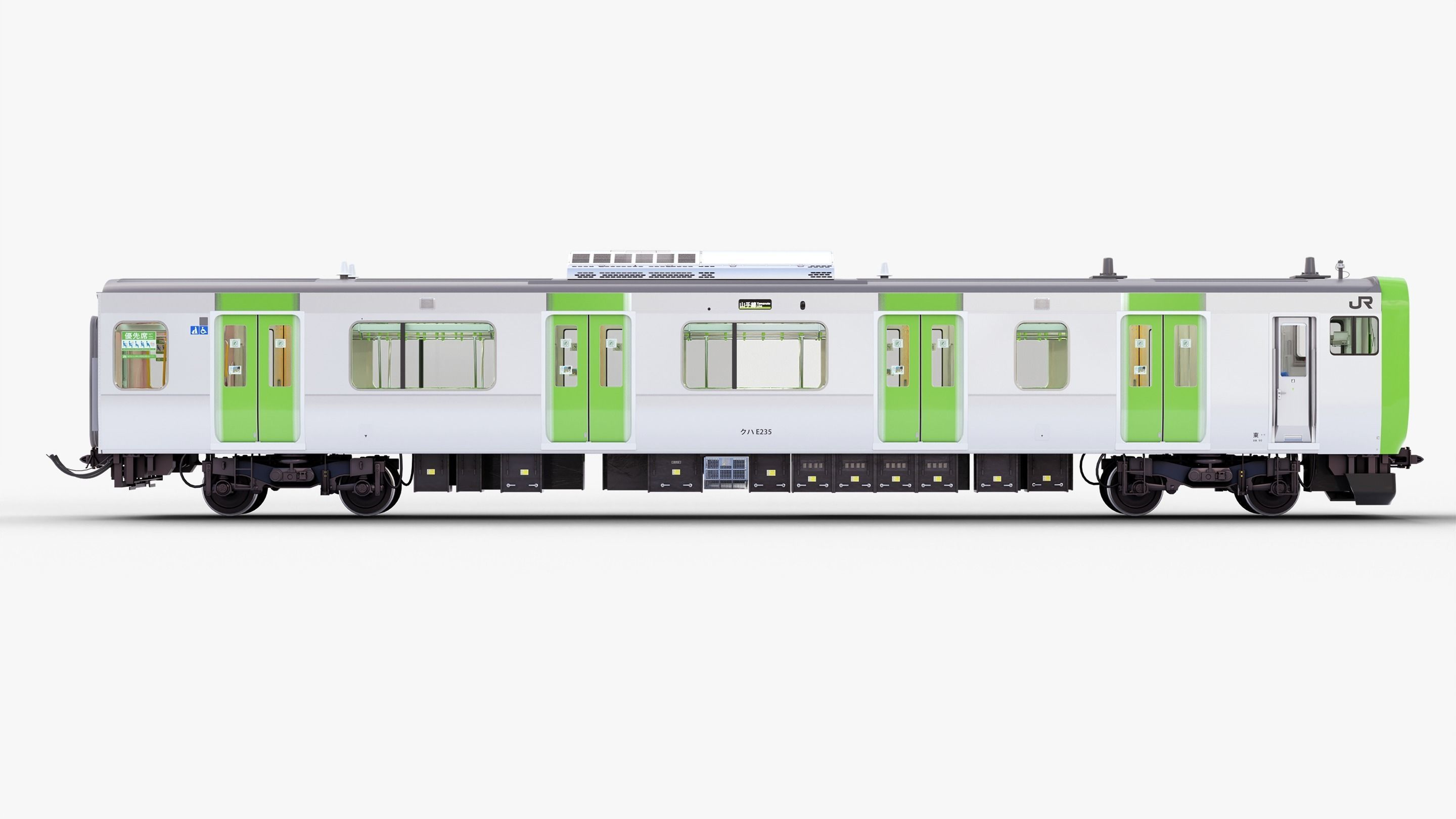 Japanese Train Head Interior Exterior Yamanote Line E235 Rigged 3D model rigged | CGTrader